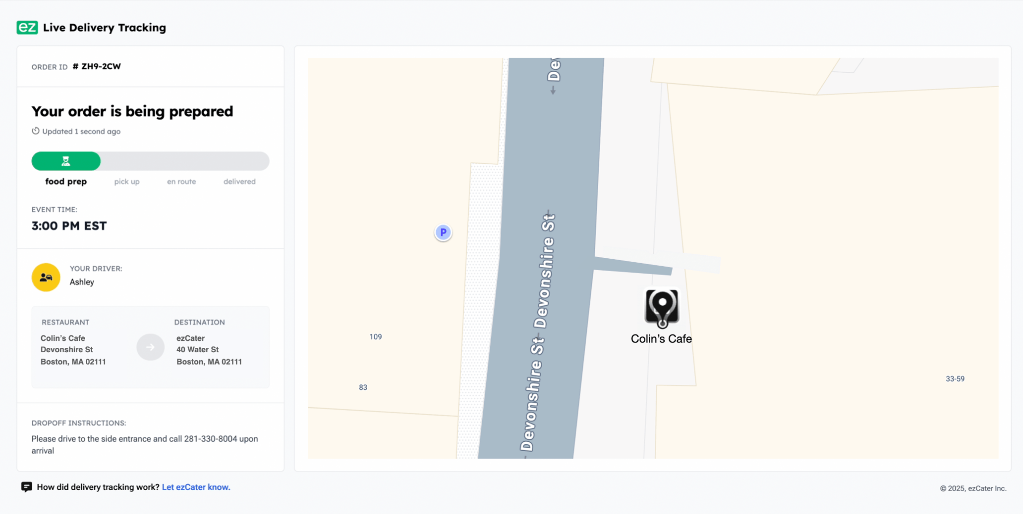 Live Delivery Tracking